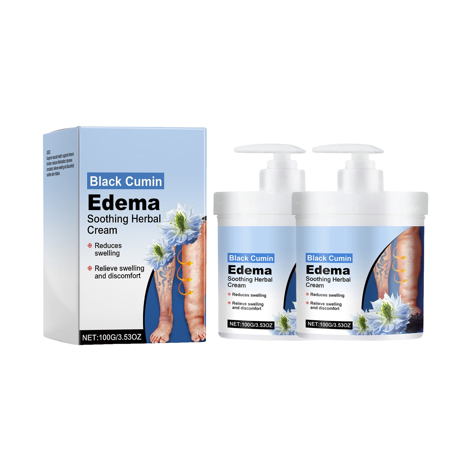 Edema Care Herbal Cream, Swell Care Lymphatic Massage Cream ...
