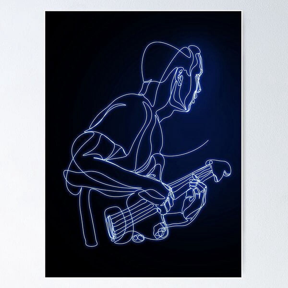Eden Artwork (Neon) Poster Wall Art, Modern Wall Decor For Living Room ...