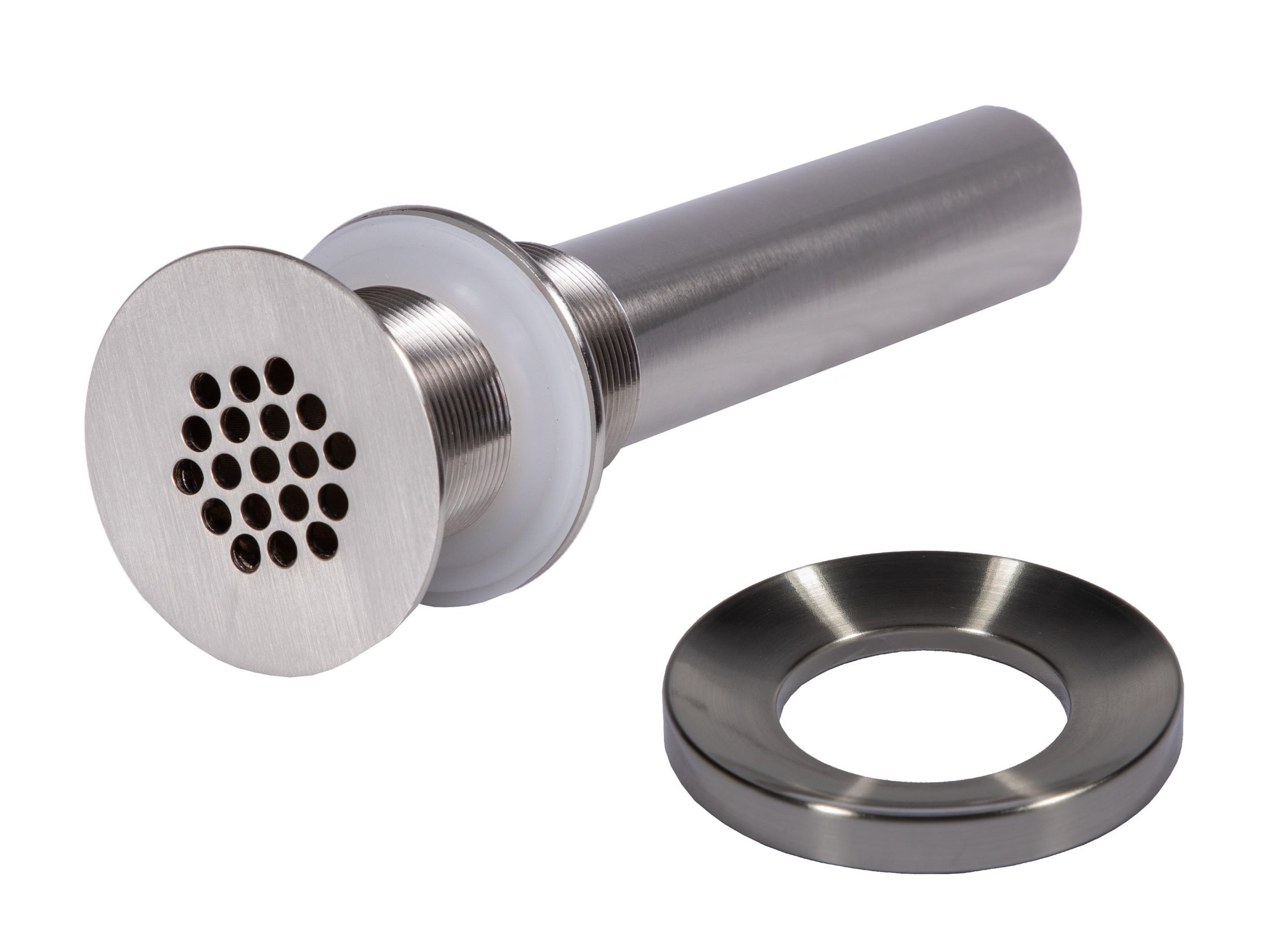 1.5" Grid Drain and Mounting Ring - Brushed Nickel - Walmart.com