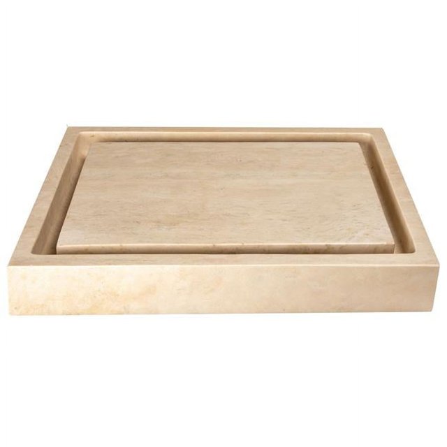 Eden Bath EB-S006BT-H Rectangular Infinity Pool Sink- Honed Beige ...