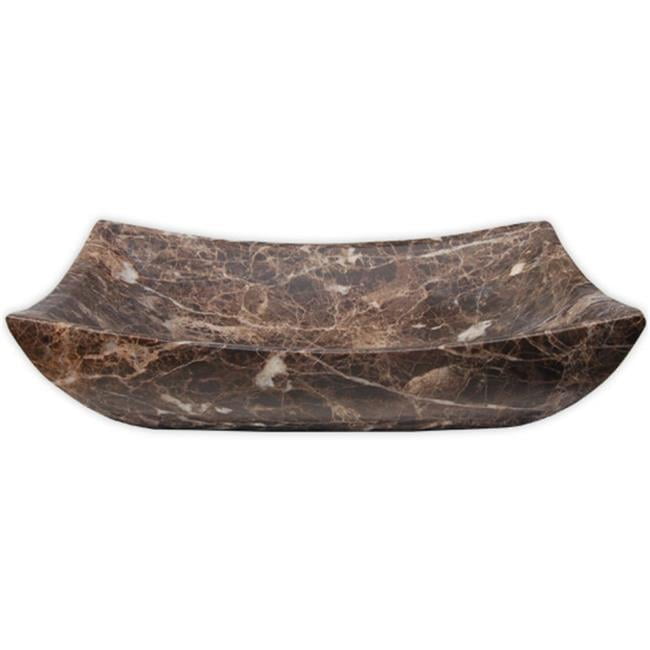 Eden Bath EB-S011DE-H Deep Zen Sink- Honed Dark Emperador Marble ...