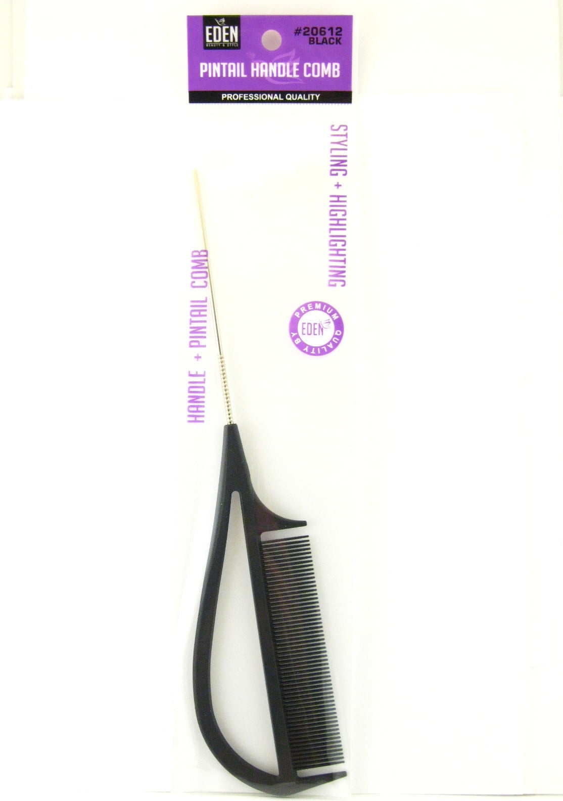 Eden Black Pintail Handle Comb - 1 Pc. - Walmart.com