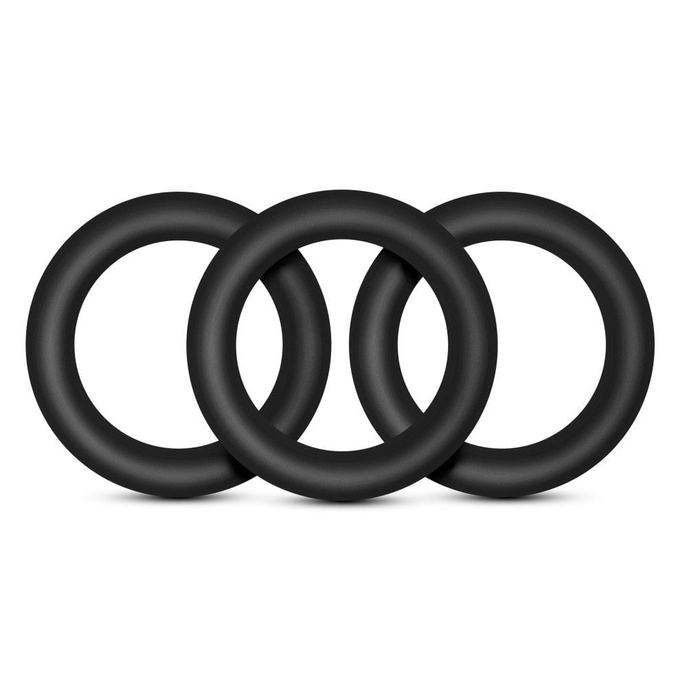 Eden Black Small Silicone Ring Set 3 Pack - Walmart.com