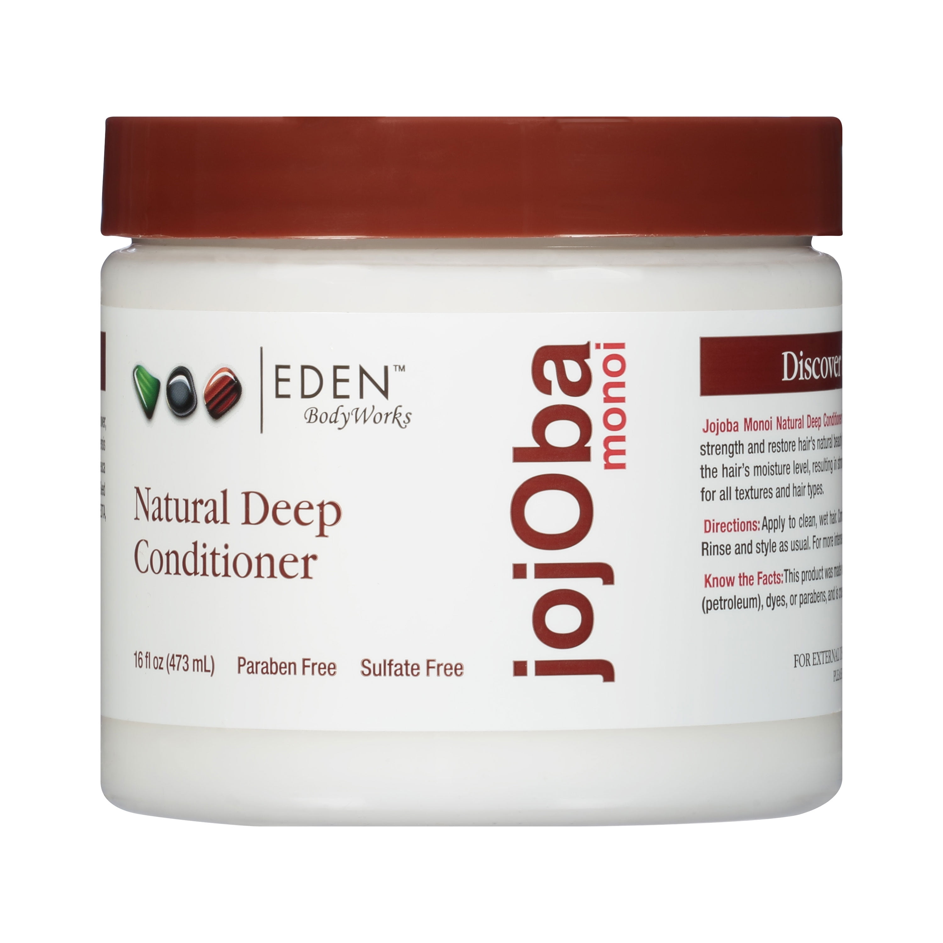 Eden BodyWorks Jojoba Monoi Deep Conditioner, 16 Oz, Botanical Coconut ...