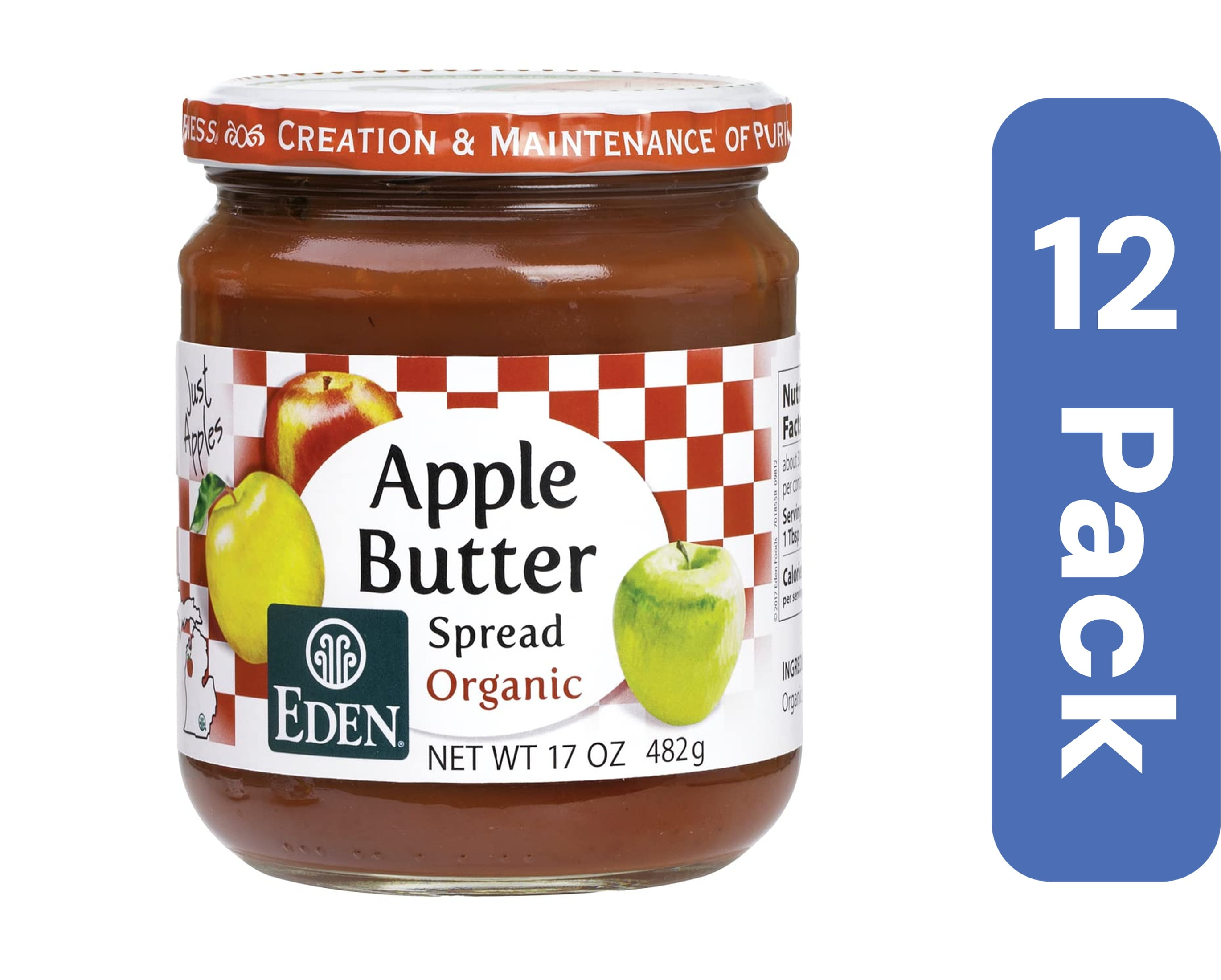 Eden Foods Apple Fruit Butter 17 oz (Pack Of 12) - Walmart.com