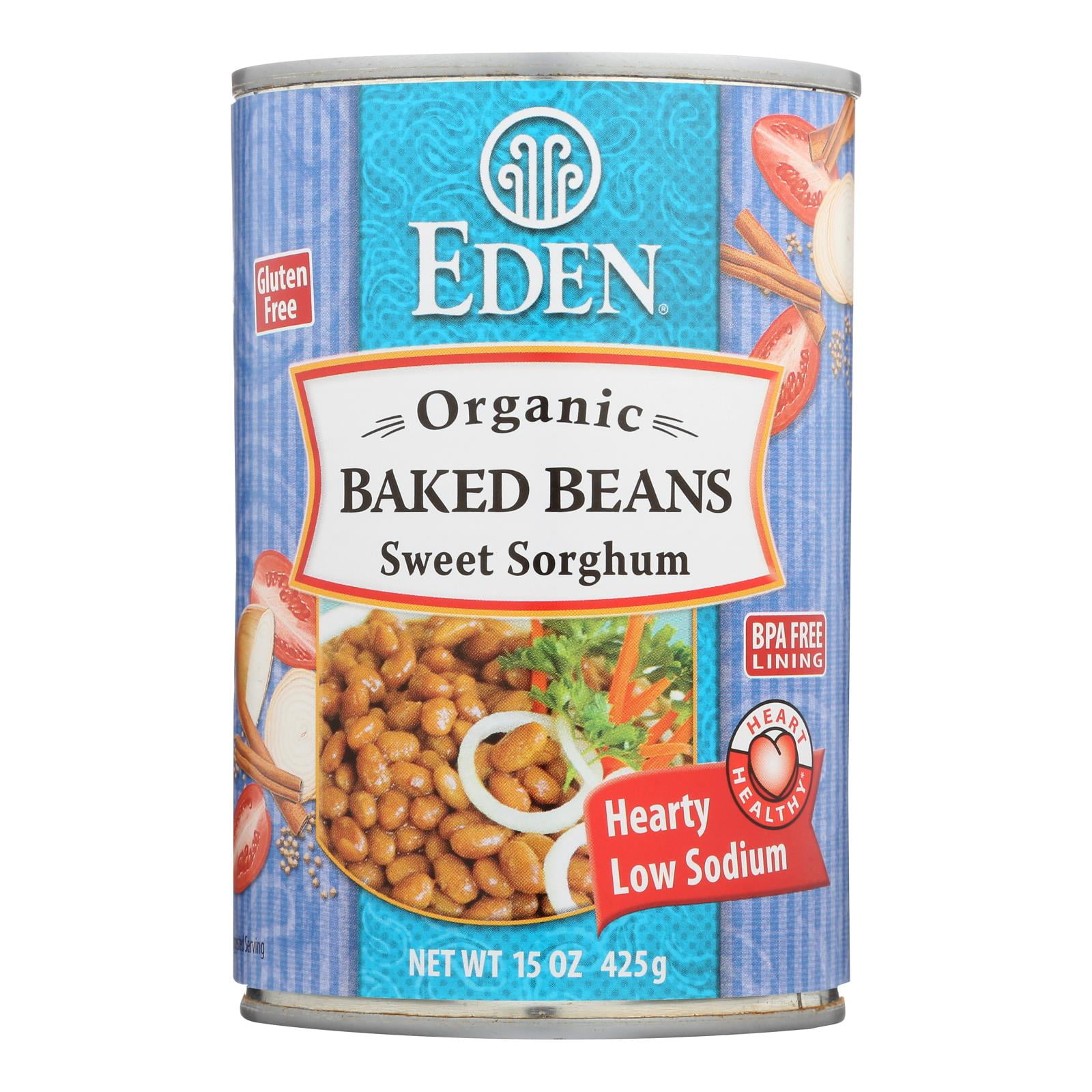 Eden Foods Baked Beans with Sorghum and Mustard Organic - Case of 12 ...
