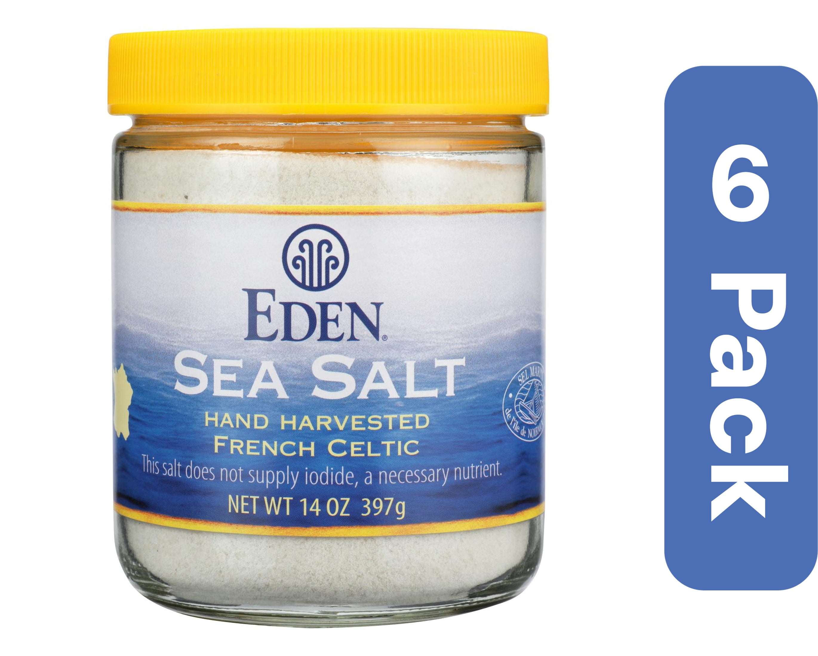 Eden Foods Celtic Sea Salt Fine 14 oz (Pack of 6) - Walmart.com