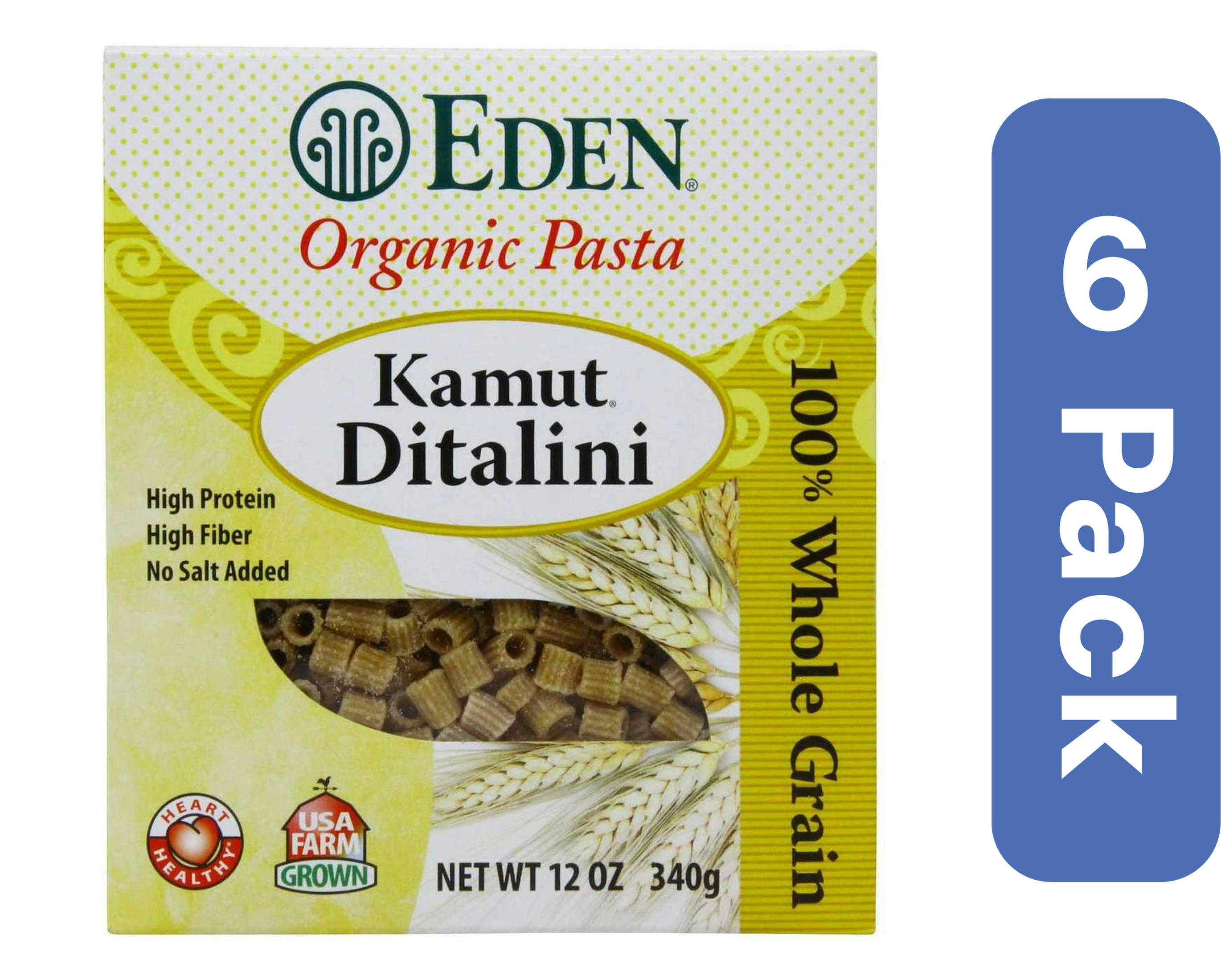 Eden Foods Ditalini Kamut Pasta 12 oz (Pack Of 6) - Walmart.com