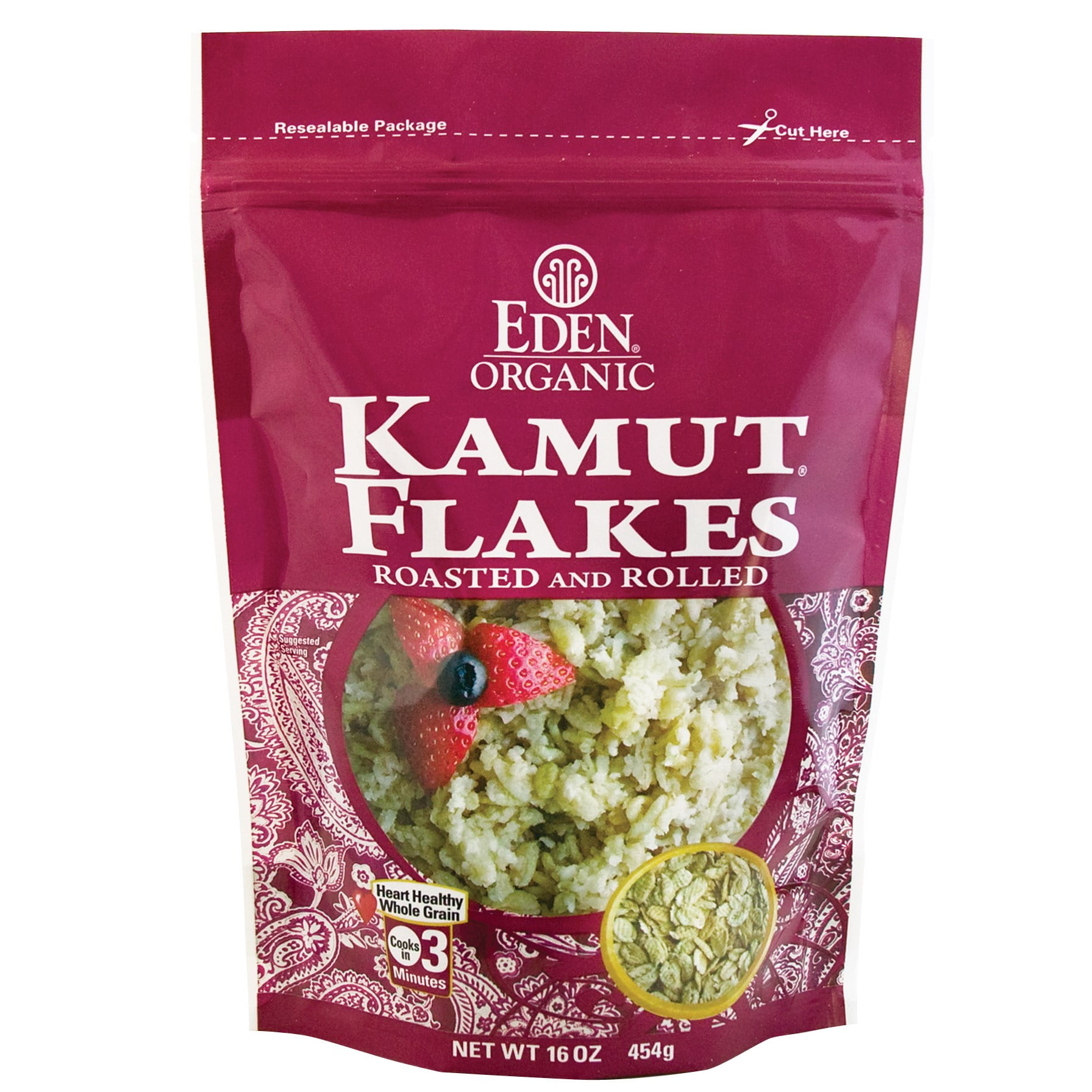 Eden Foods Eden Organic Kamut Flakes, 16 oz - Walmart.com