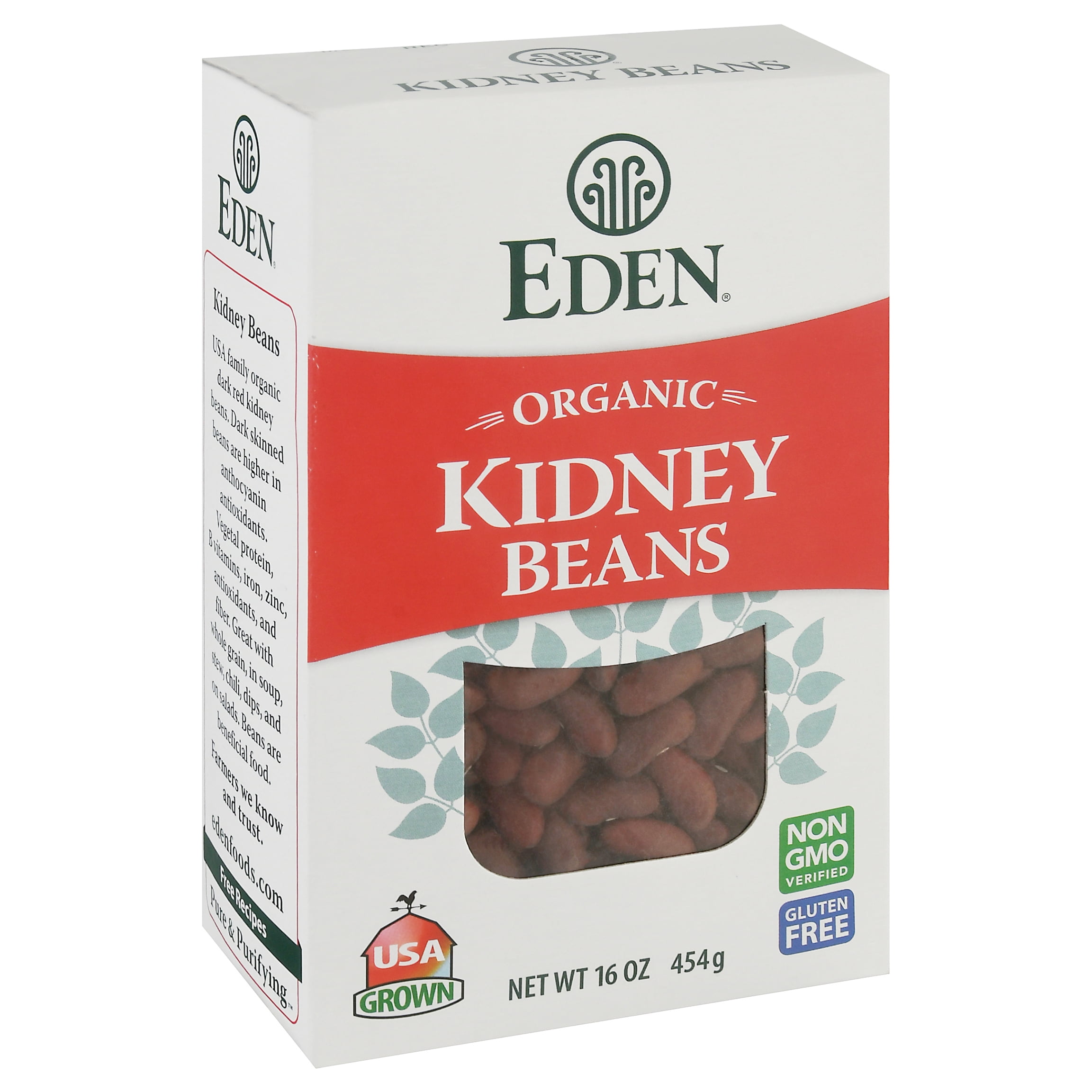 Eden Foods Kidney Dry Beans Box 16 oz (Pack of 12) - Walmart.com