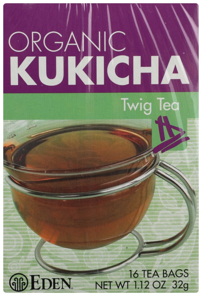 Eden Foods Organic Kukicha Twig Tea, Roasted & Aged, 16 Tea Bags ...