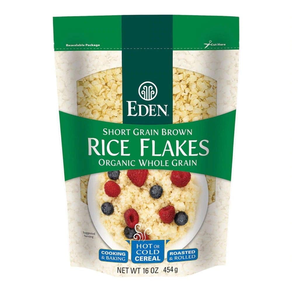 Eden Foods Organic Brown Rice Flakes -- 16 oz Pack of 2 - Walmart.com