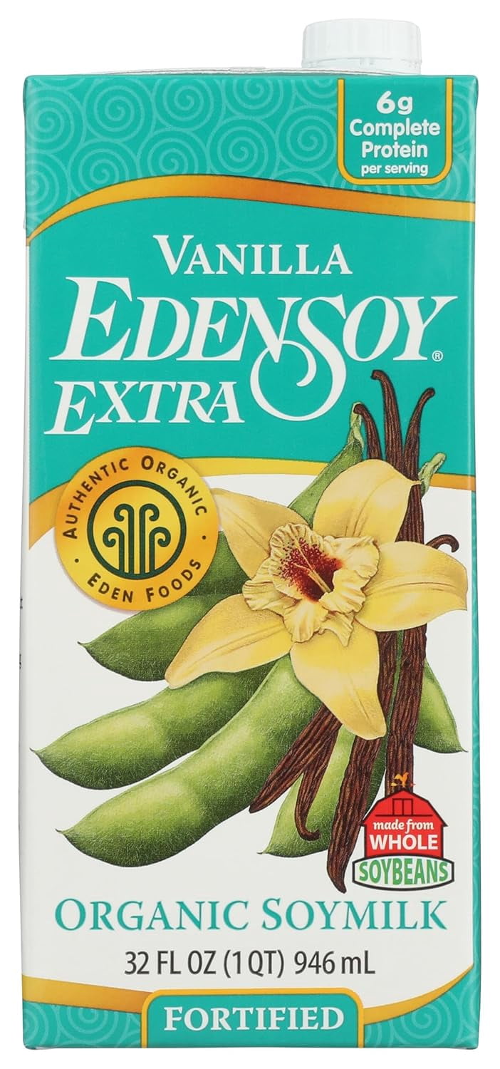 Eden Foods Organic EdenSoy Extra Soy Milk Vanilla- 32 fl oz Pack of 2 ...