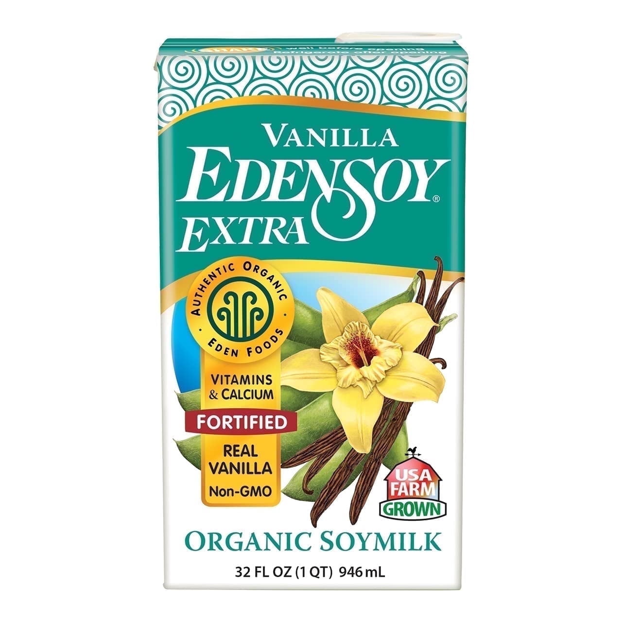 Eden Foods Organic EdenSoy Extra Soy Milk Vanilla- 32 fl oz Pack of 3 ...