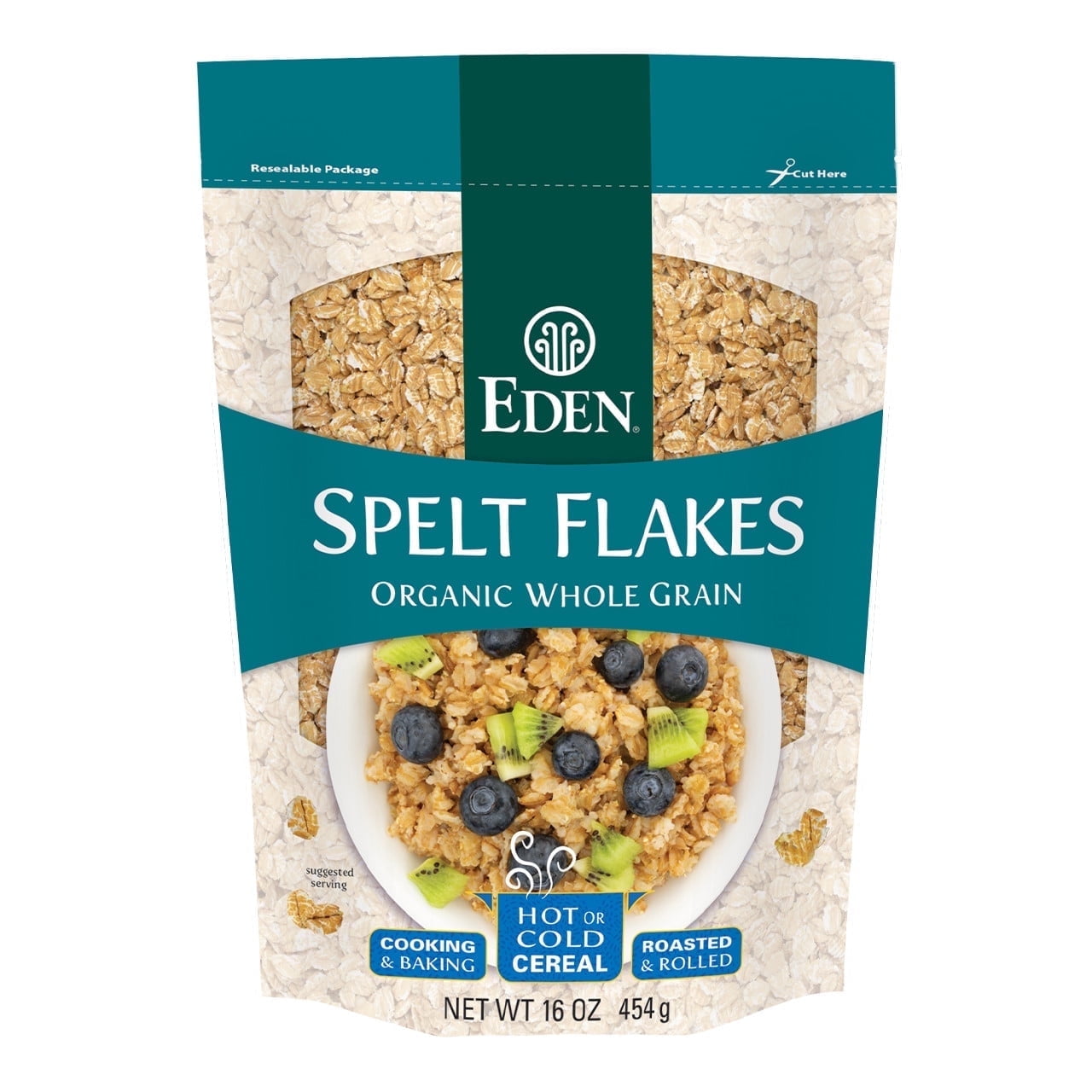 Eden Foods, Organic Spelt Flakes, Roasted & Rolled, 16 oz - Walmart.com