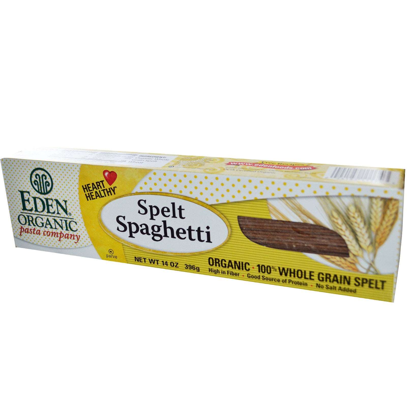 Eden Foods Organic Spelt Spaghetti 100 Whole Grain 14 oz 396 g ...
