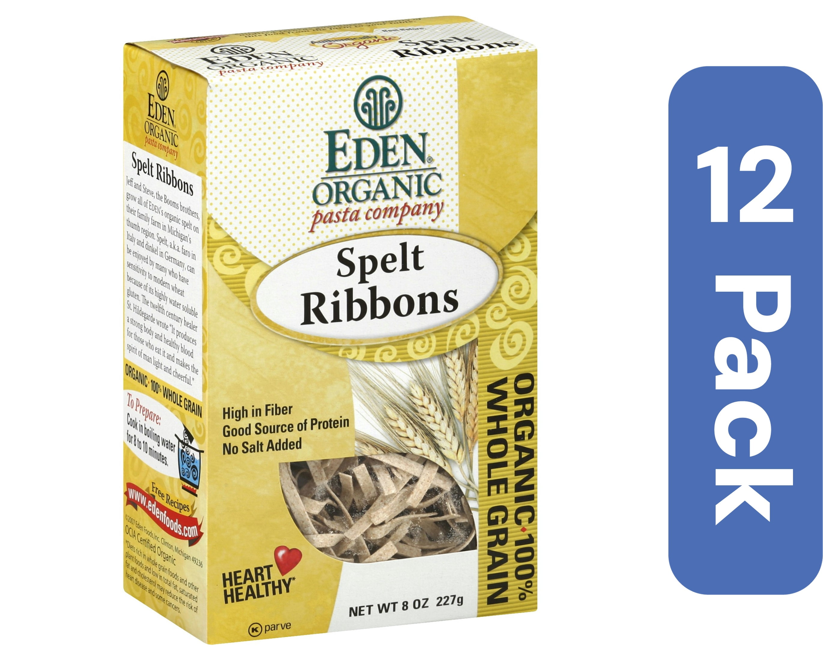 Eden Foods Spelt Ribbons Pasta 8 oz (Pack Of 12) - Walmart.com