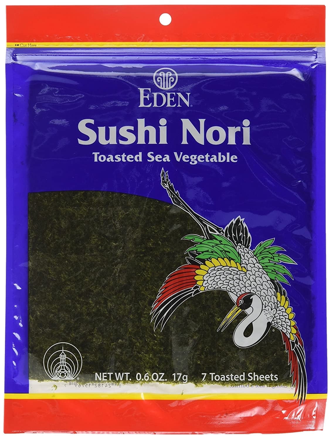 Eden Foods Sushi Nori -- 7 Sheets - Walmart.com