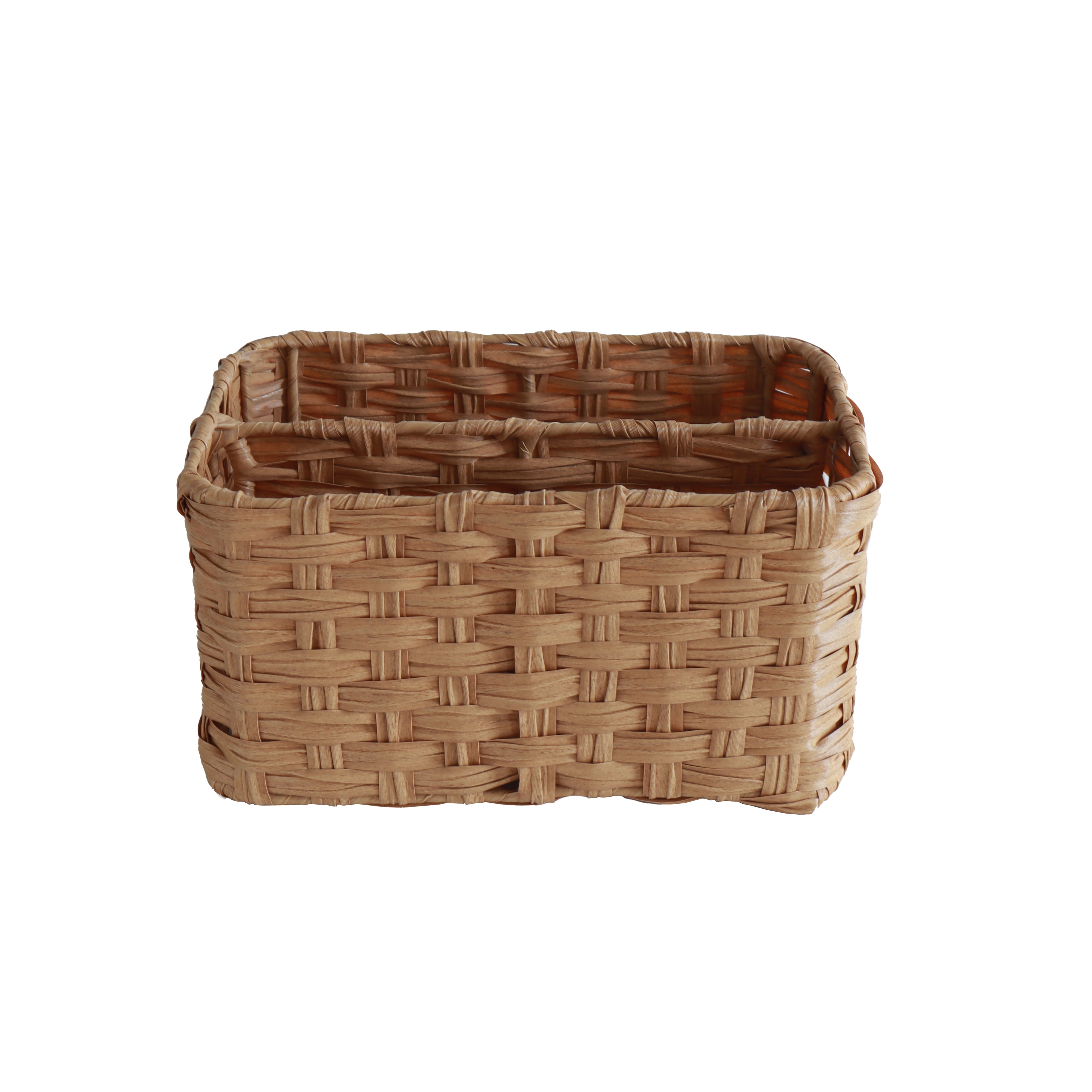 Eden Grace Hand Woven Resin Wicker Basket for Storage with Iron Frame ...
