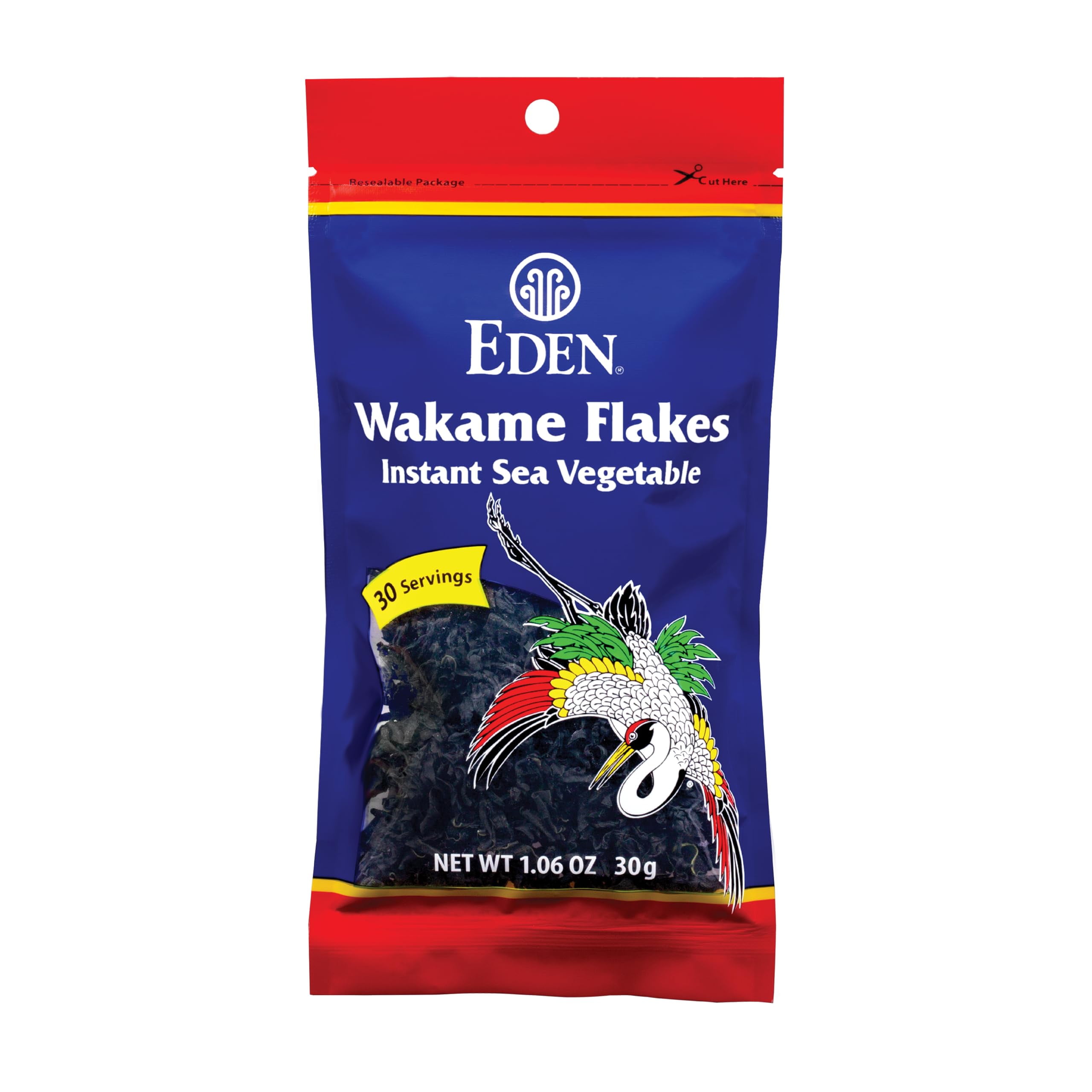 Eden Instant Wakame Flakes, Hand Harvested, SMRSea Vegetable, Seaweed ...