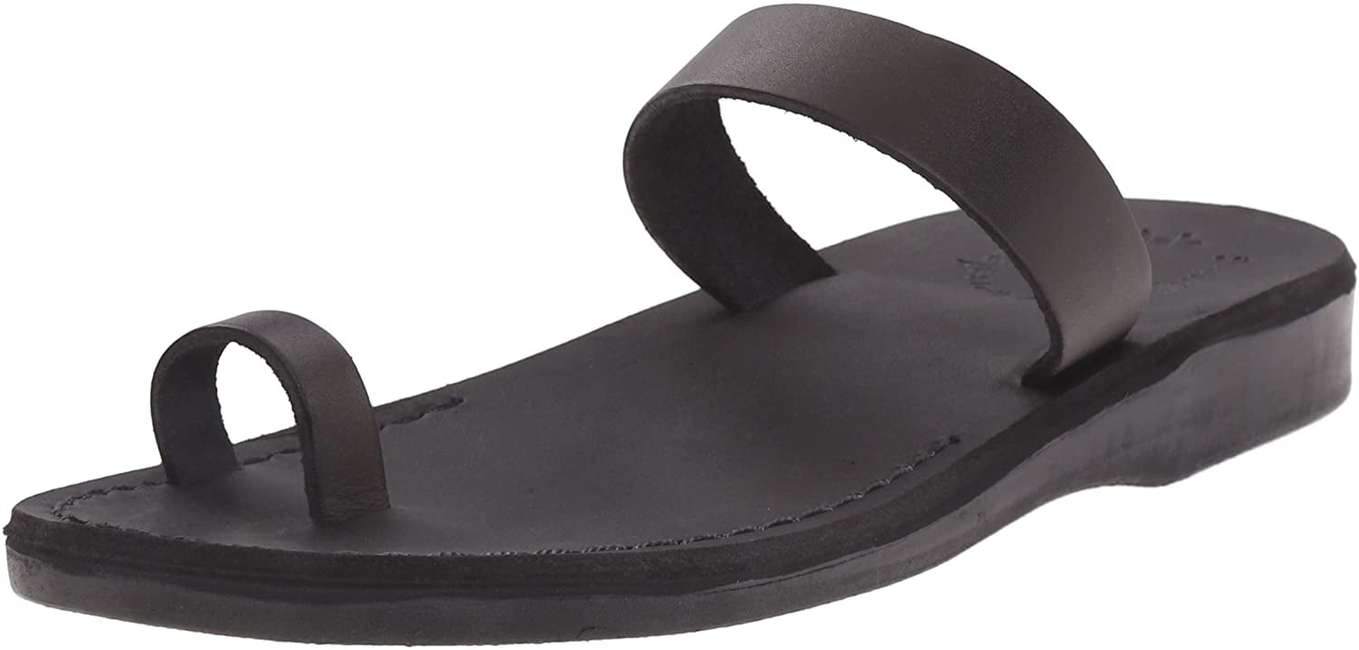 Eden - Leather Toe Ring Minimalist Sandal - Womens Sandals - Walmart.com