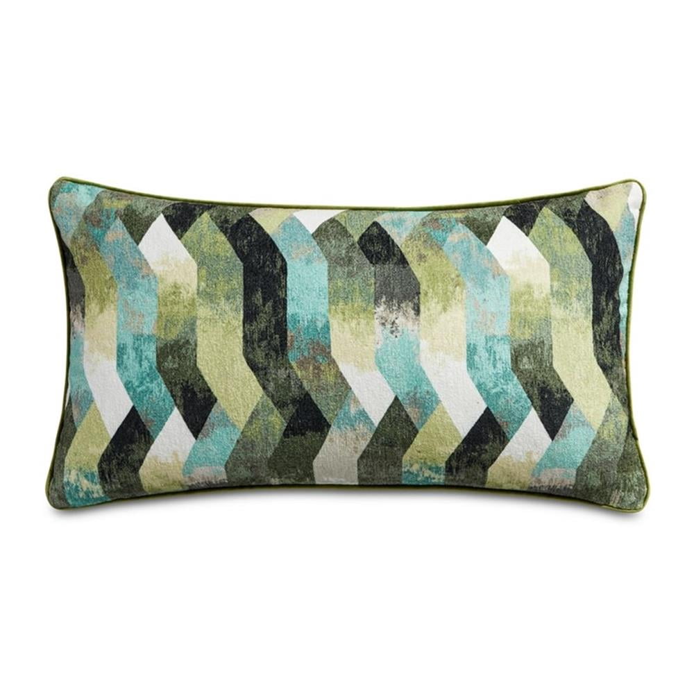 Eden Marion 13" x 24" Velvet Throw Pillow - Seagrass Green in Set of 2 ...