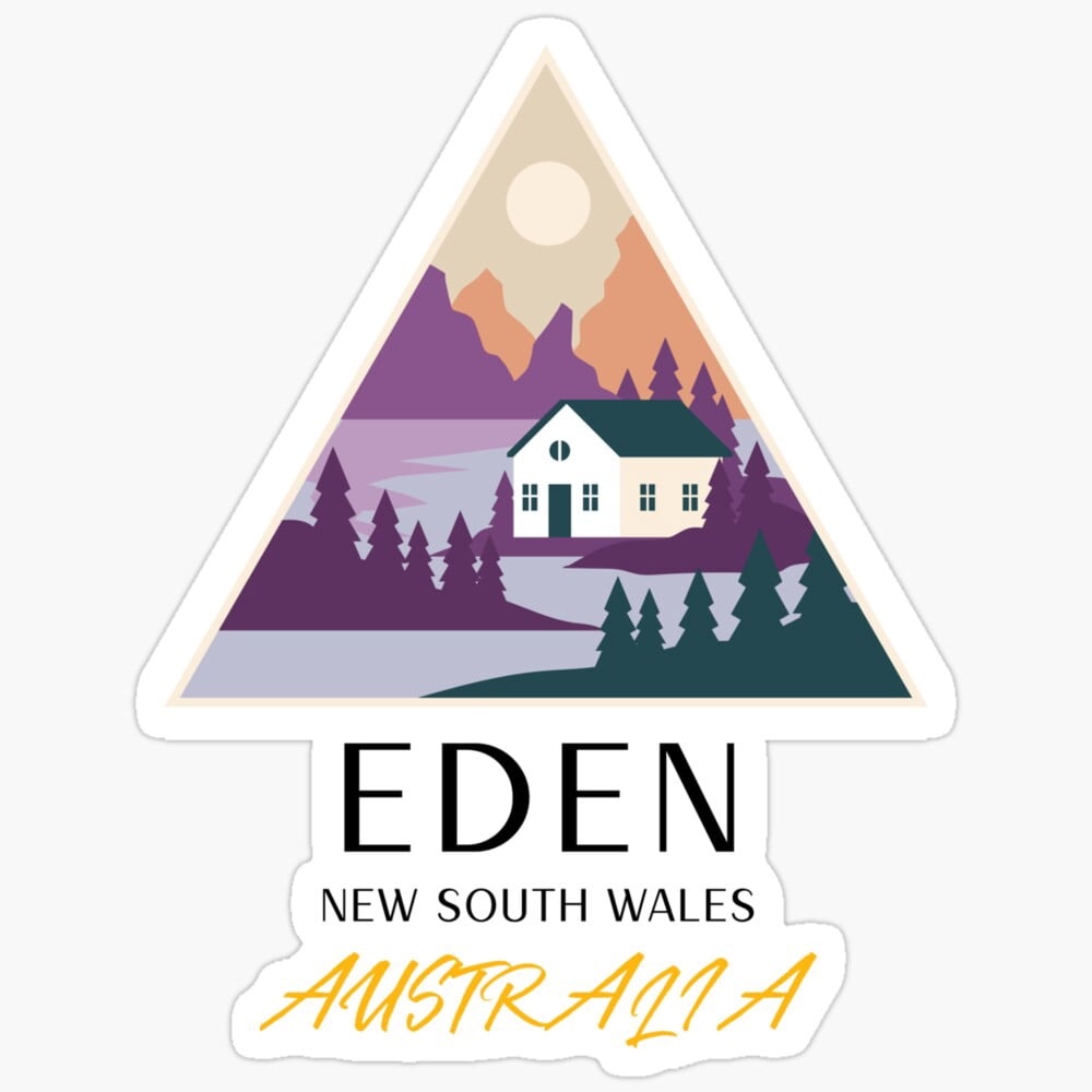 Eden Nsw Australia Sticker Phone Decal Water Bottle Stickers Car Decals ...