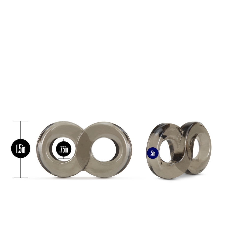 Eden Dual Stretch Stamina Penis Ring with Ball Strap, Comfortable ...