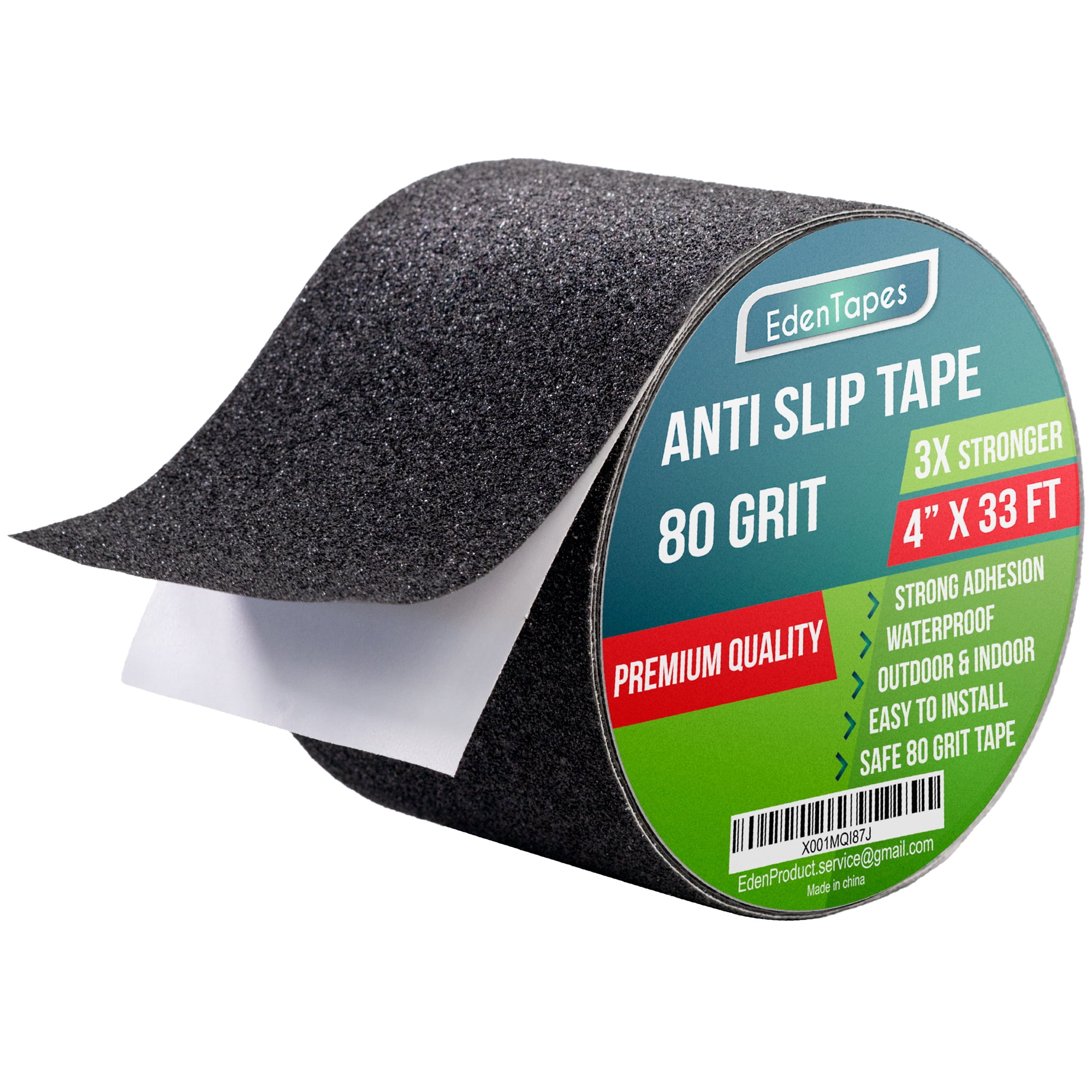 EdenProducts Heavy Duty Anti Slip Traction Tape, 4 Inch x 33 Foot ...