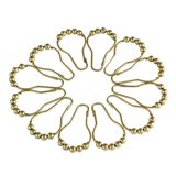Edenscape Roller Ball Shower Curtain Rings, Brushed Brass - 12 Piece ...