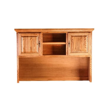 Abby Collection Modern Office Furniture: Pre-Assembled White Wood Hutch ...
