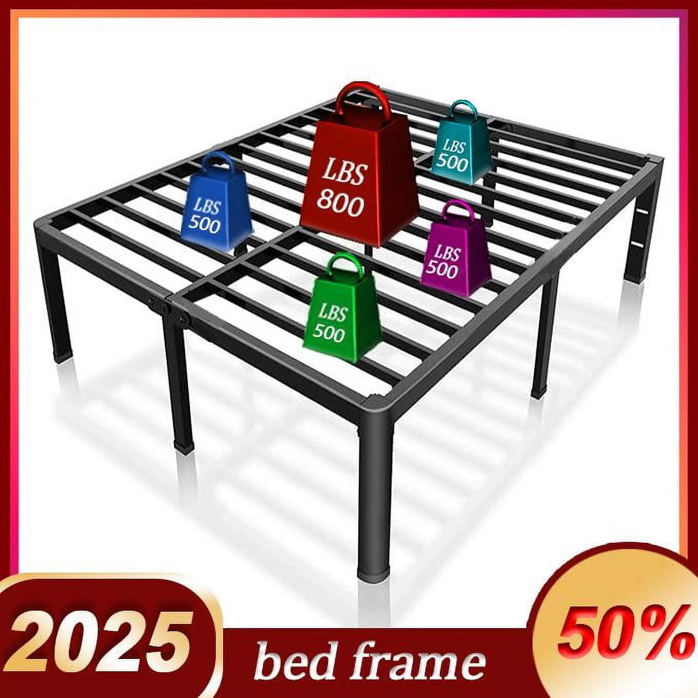 Edenza-Bed Frame- 14 16 18 Inches, Twin Full Queen King Size with ...