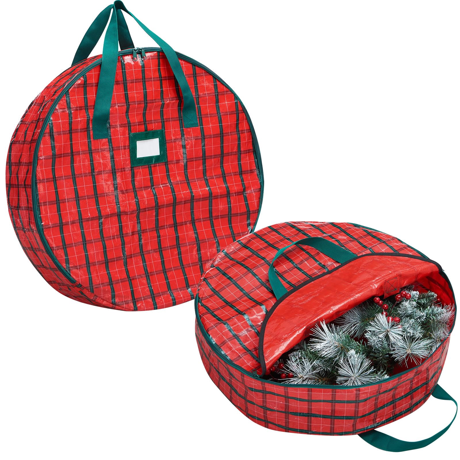 Edergoo Christmas Wreath Storage Bag 24" - Garland Holiday Container ...