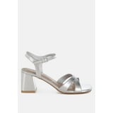 Edessa Metallic Ankle Strap Sandals - Walmart.com