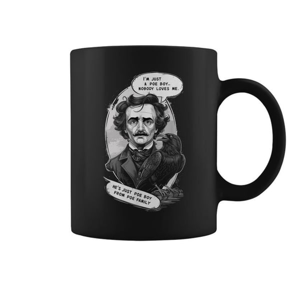 Edgar Allan Poe Fan Classic Literature Literary Figure Coffe - Walmart.com