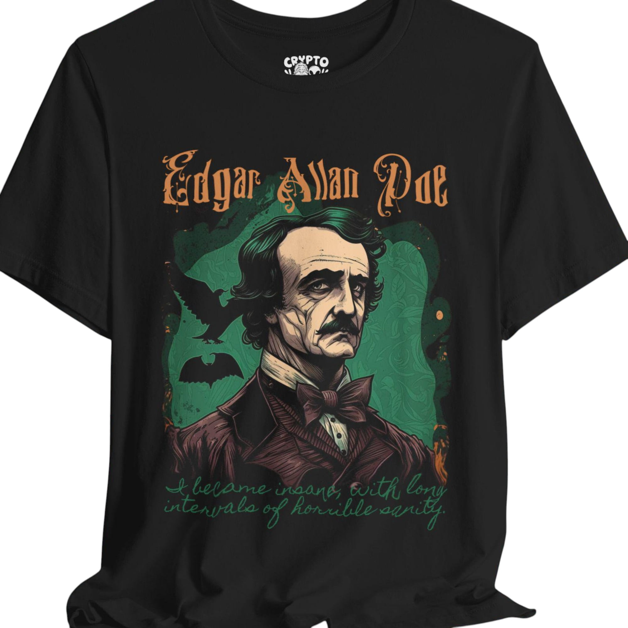 Edgar Allan Poe Shirt Horror Fans Goth Punk Fashion Gift For Halloween ...