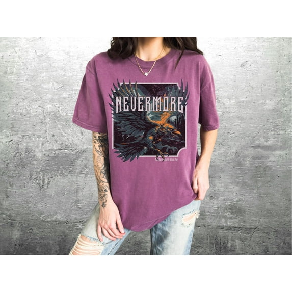 Edgar Allan Poe Shirt, The Raven, T-Shirt, Book Lover Gift, Poetry ...