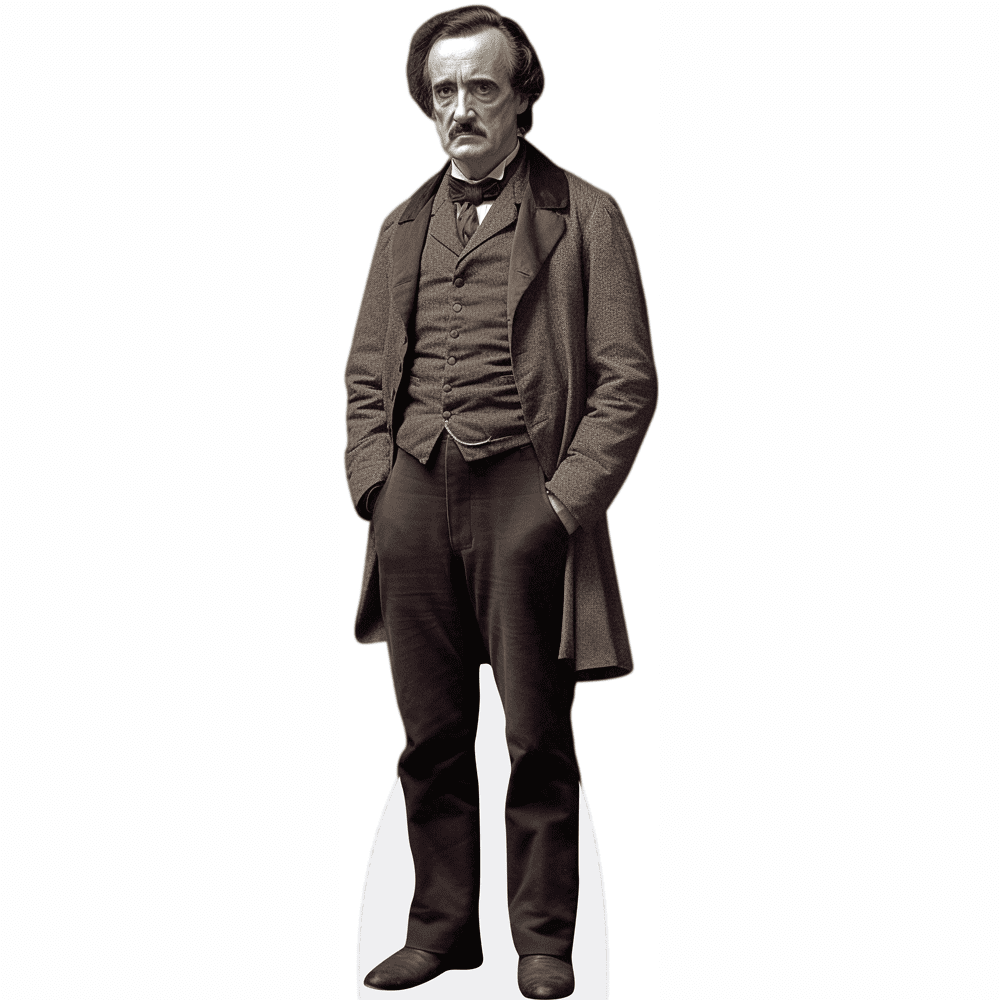 Edgar Allan Poe (Suit) Mini Cardboard Cutout Standee - Walmart.com