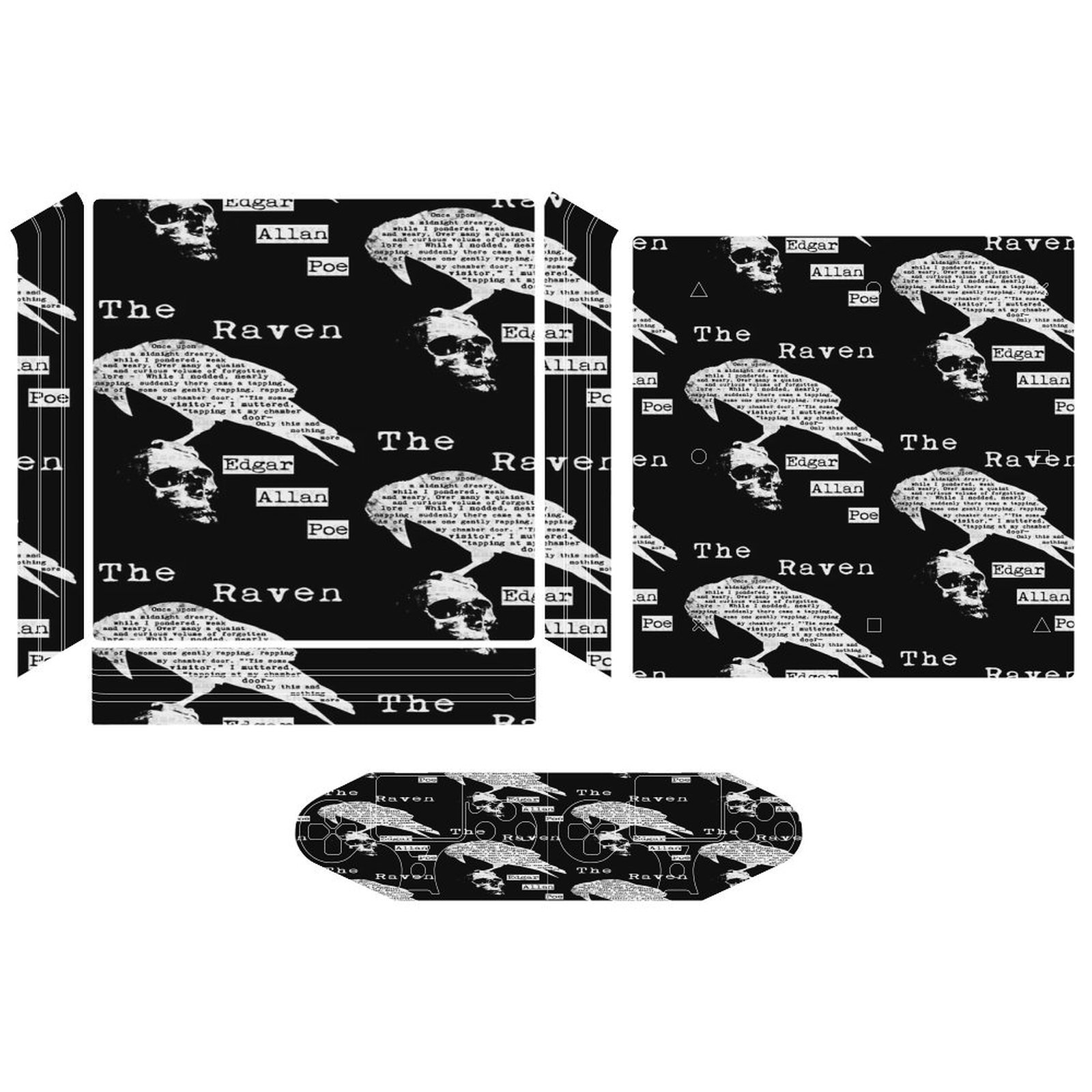 Edgar Allan Poe The Raven Poem PS4/PS4 Pro/PS4 Slim Skin Sticker For ...