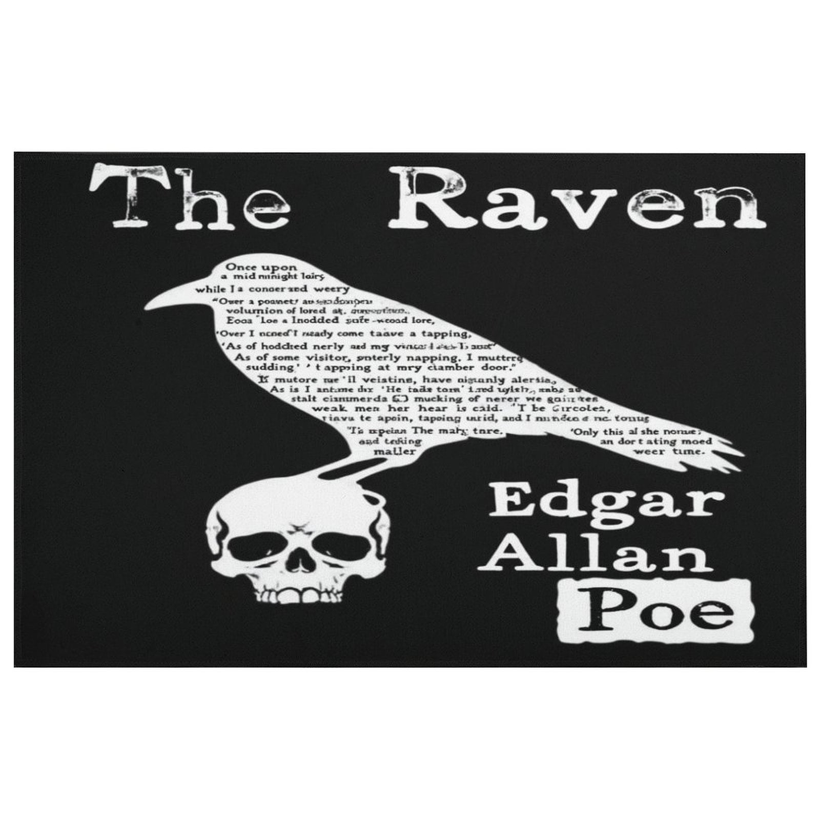 Edgar Allan Poe The Raven Poem Sling Adult Home Decor Bedroom Living ...