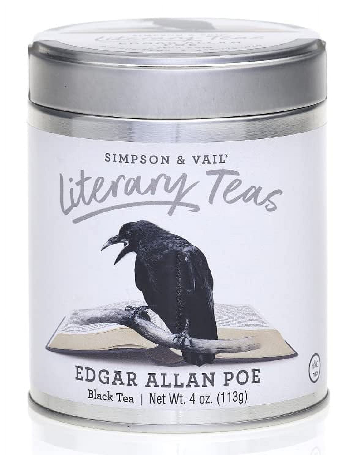Edgar Allan Poe's Black Tea Blend, Literary Tea - 4 Ounce Tin / 50 Cups ...