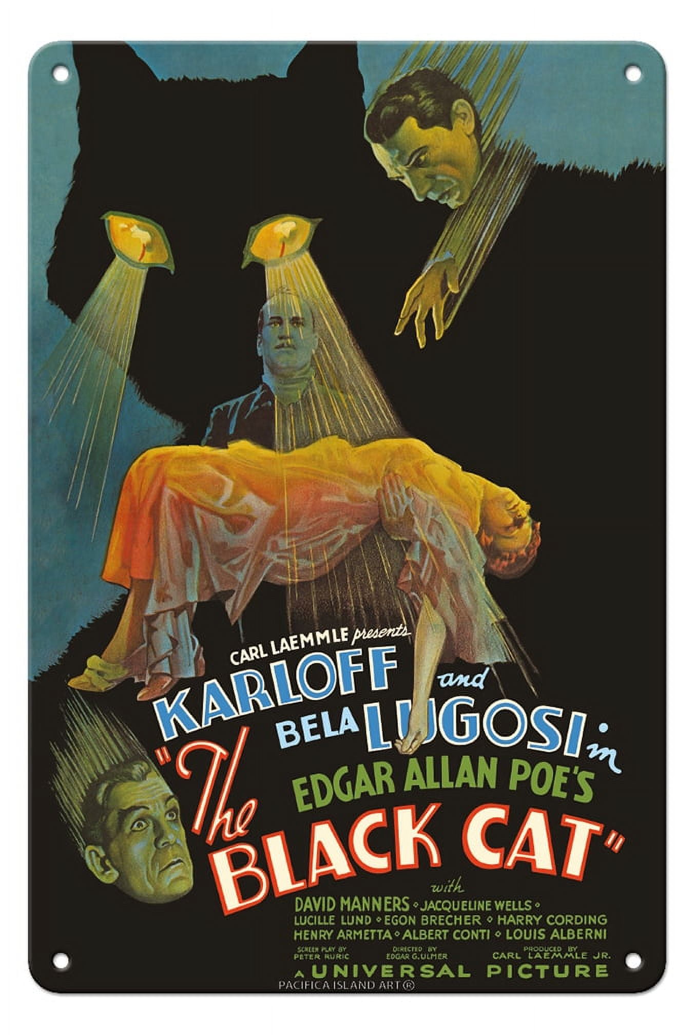 Edgar Allan Poe’s The Black Cat - Starring Boris Karloff Bela Lugosi ...