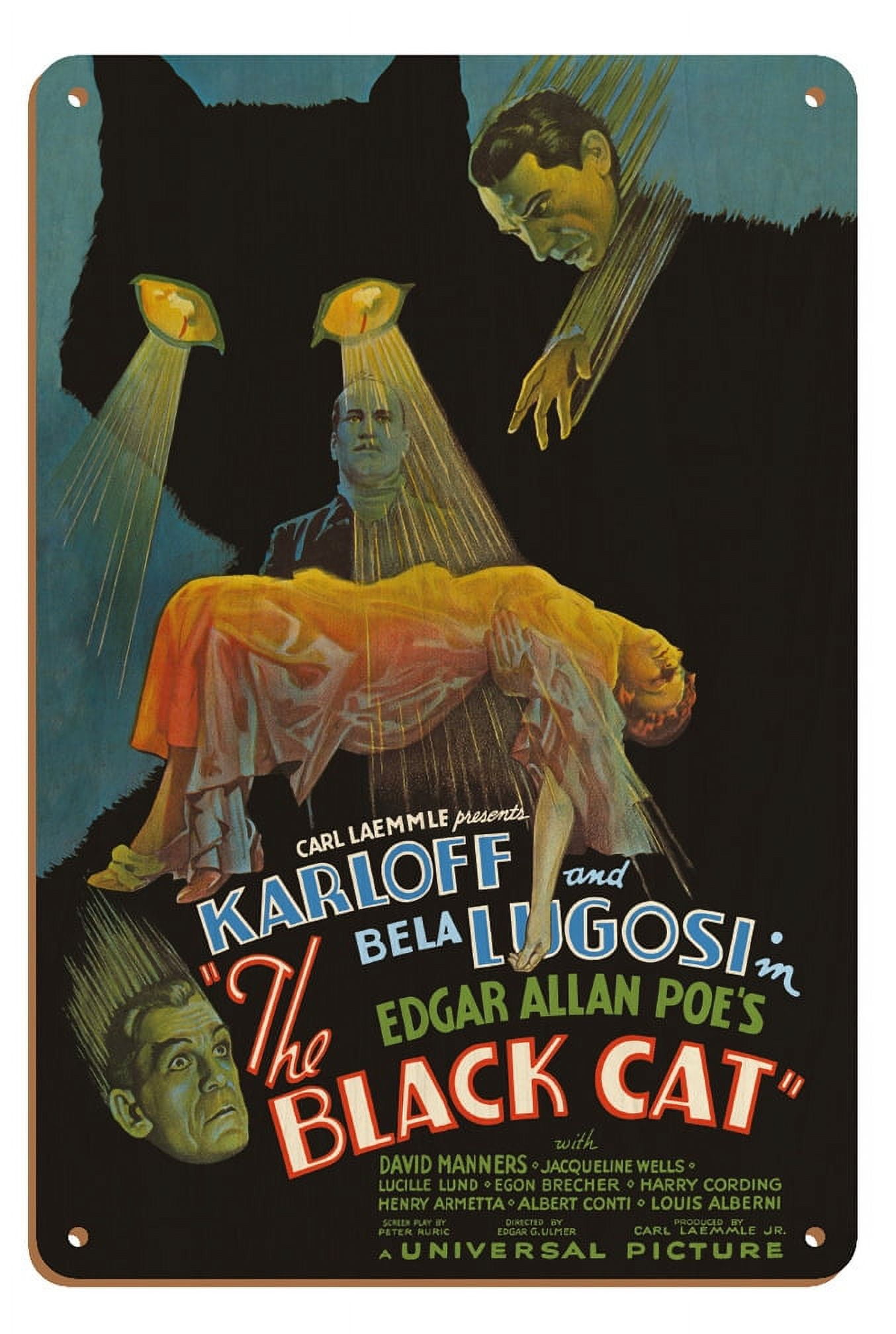 Edgar Allan Poe’s The Black Cat - Starring Boris Karloff Bela Lugosi ...