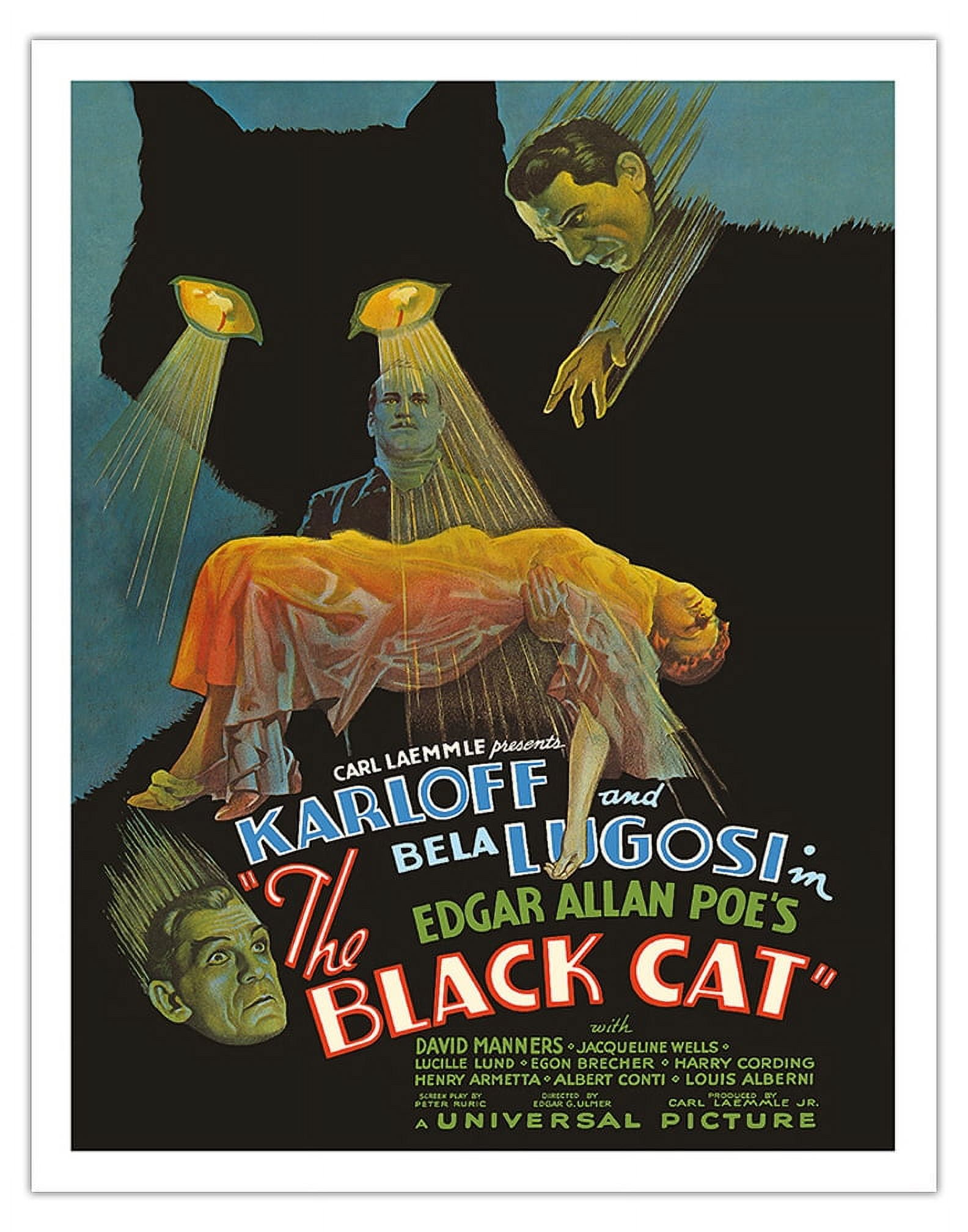 Edgar Allan Poe’s The Black Cat - Starring Boris Karloff Bela Lugosi ...