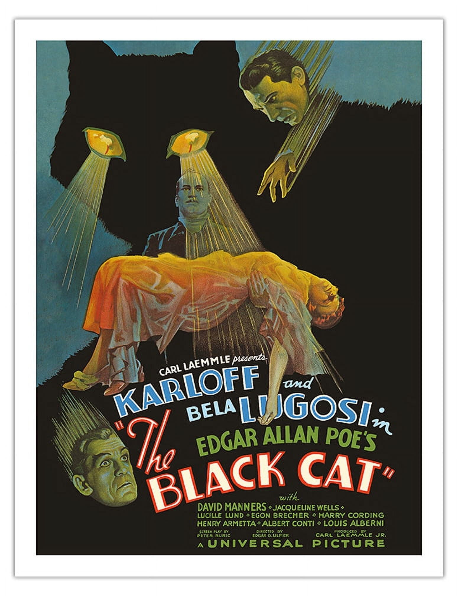 Edgar Allan Poe’s The Black Cat - Starring Boris Karloff Bela Lugosi ...