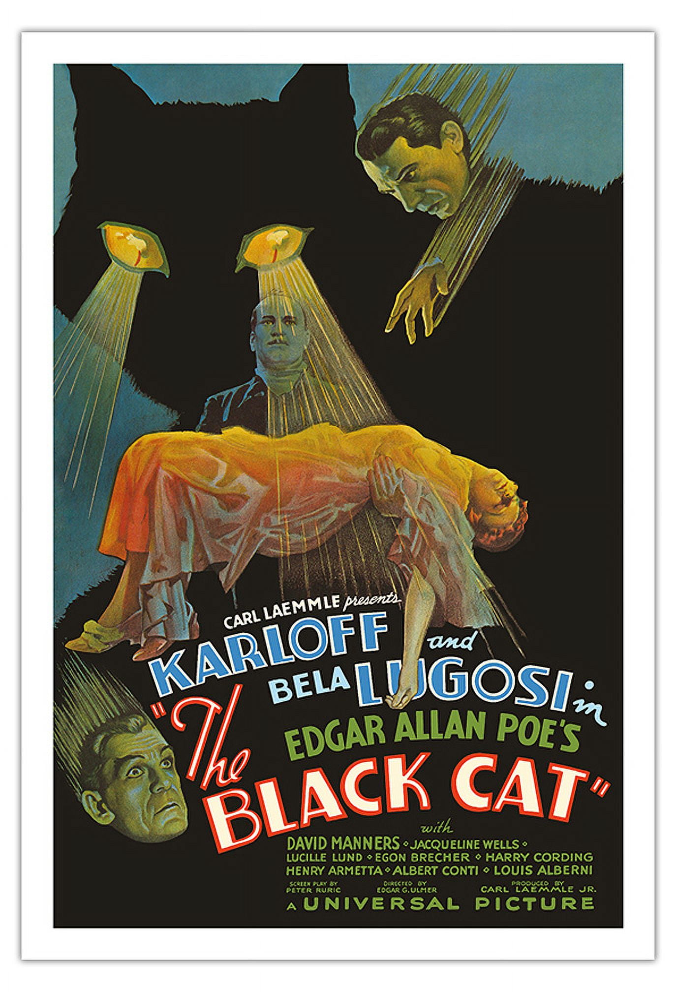 Edgar Allan Poe’s The Black Cat - Starring Boris Karloff Bela Lugosi ...