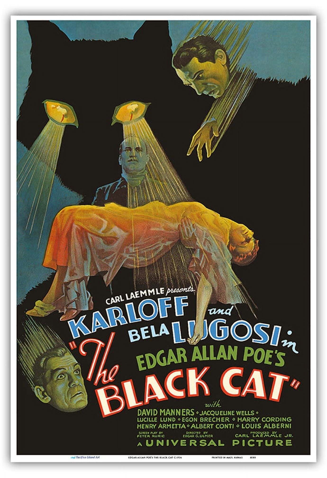 Edgar Allan Poe’s The Black Cat - Starring Boris Karloff Bela Lugosi ...