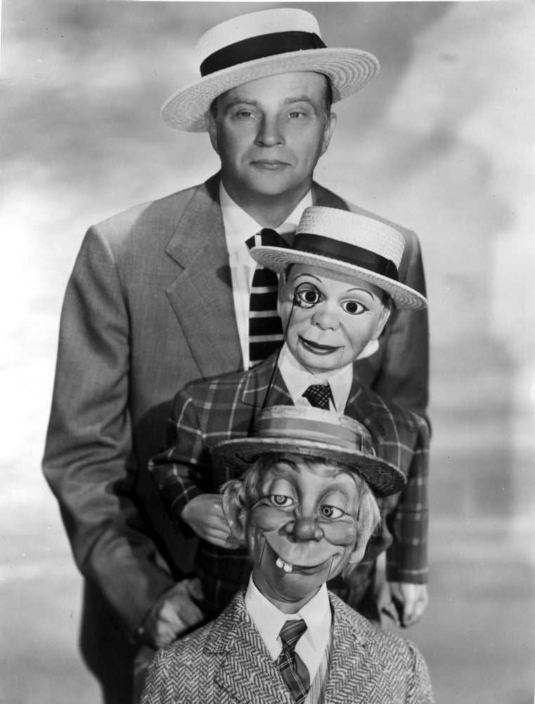 Edgar Bergen Posed in Tuxedo With Two Puppets Photo Print (8 x 10 ...