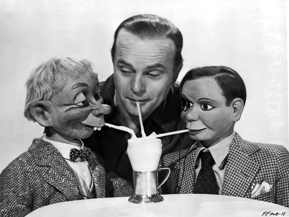 Edgar Bergen with puppets Photo Print (8 x 10) - Walmart.com