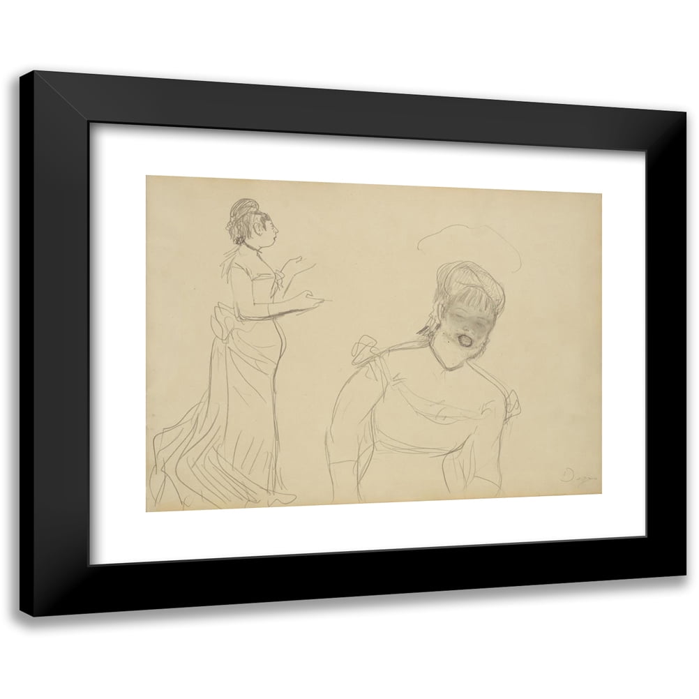 Edgar Degas 14x11 Black Modern Framed Museum Art Print Titled ...